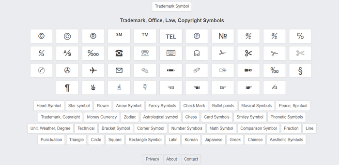 Copy And Paste Symbols! | A Listly List