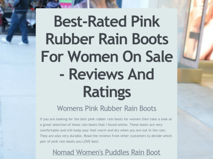 Best Rated Pink Rubber Rain Boots For Women On Sale Reviews And