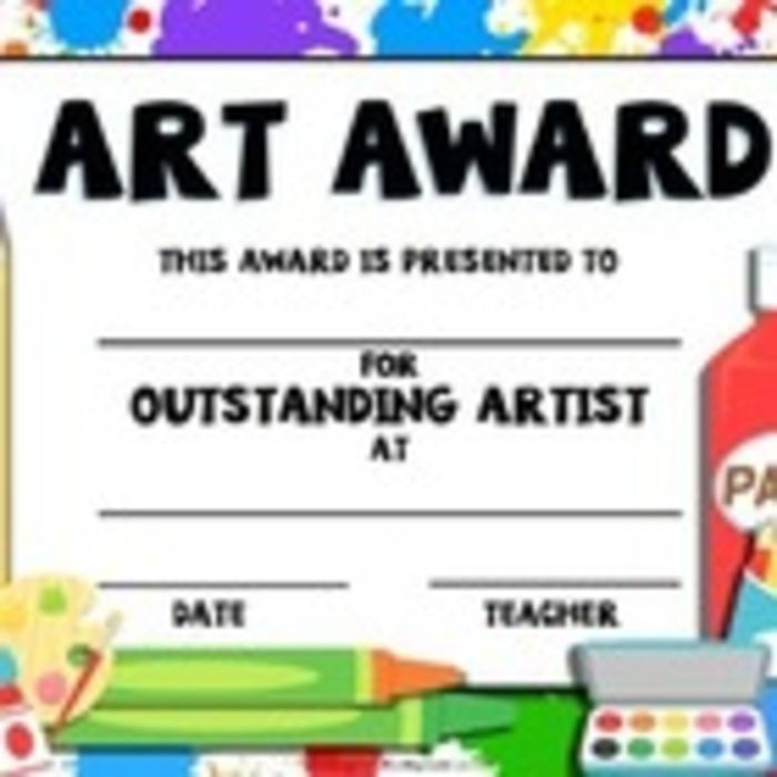 Art Class Awards - Creative Ideas & Unique DIY Awards - Create Art with ME