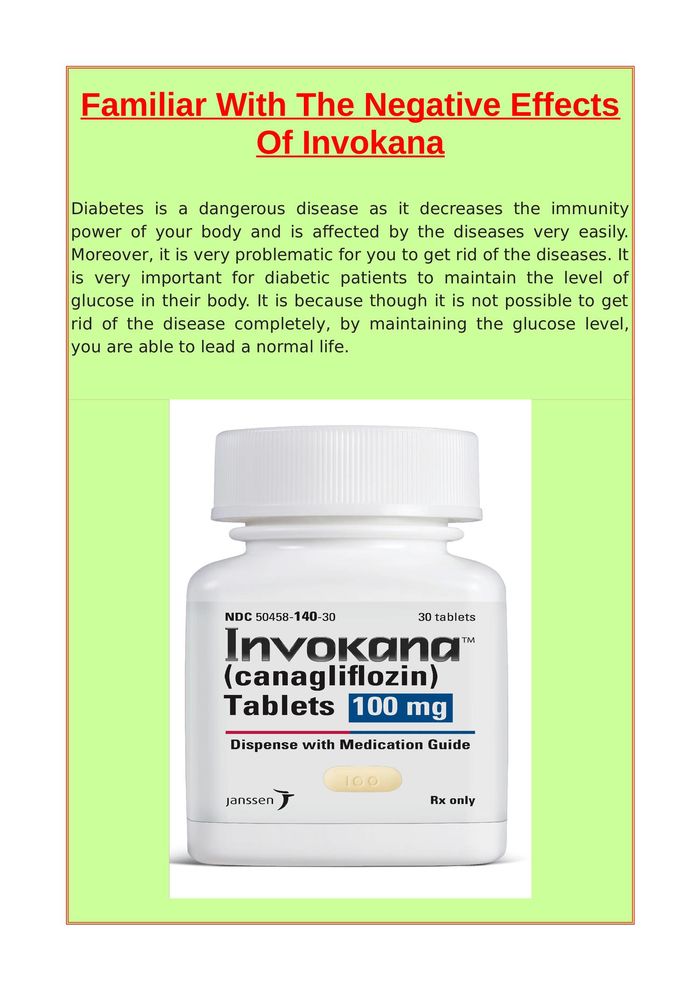 Invokana Side Effects | A Listly List